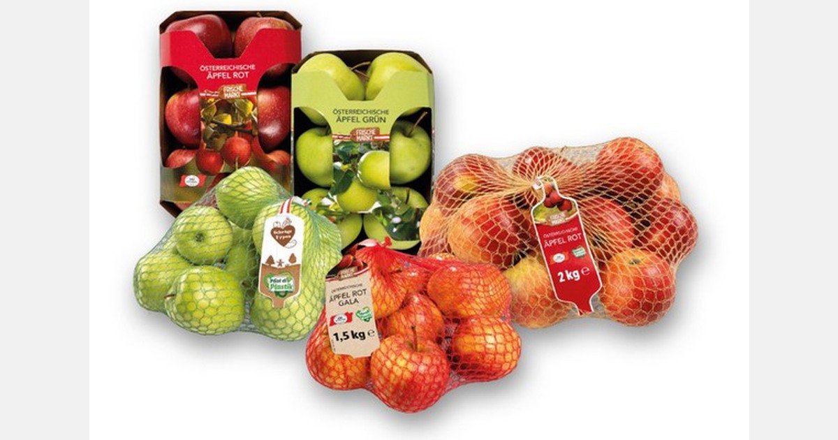 Lidl Österreich verpackt Äpfel ab sofort plastikfrei