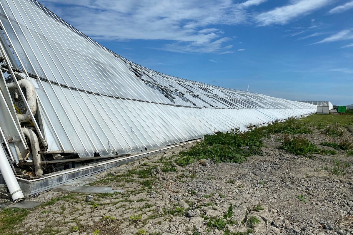 Einsturz eines neun Hektar großen Gewächshauses bei Agro Care